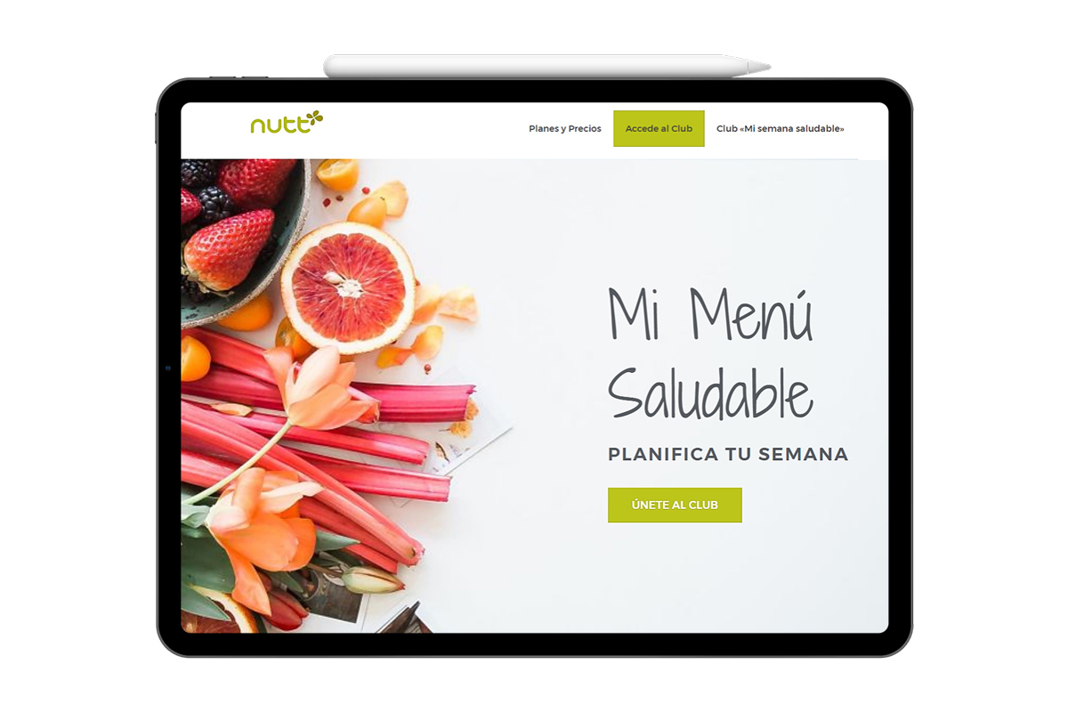 Página web Mi Menú Saludable Club | Gobar Estudio